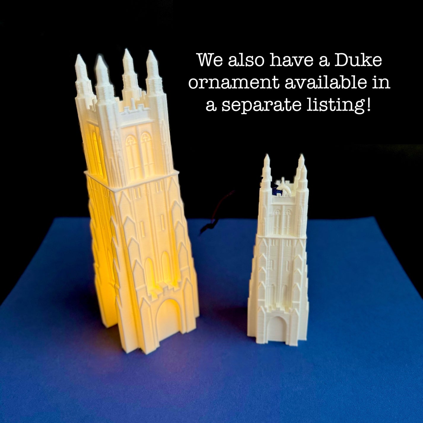 Duke Chapel Cake Topper – LED Lighted Figurine | Graduation Party Deco ...