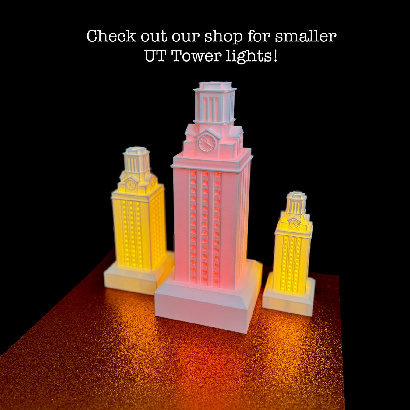UT Tower with Orange Light – University of Texas Decor, Longhorns Gift ...